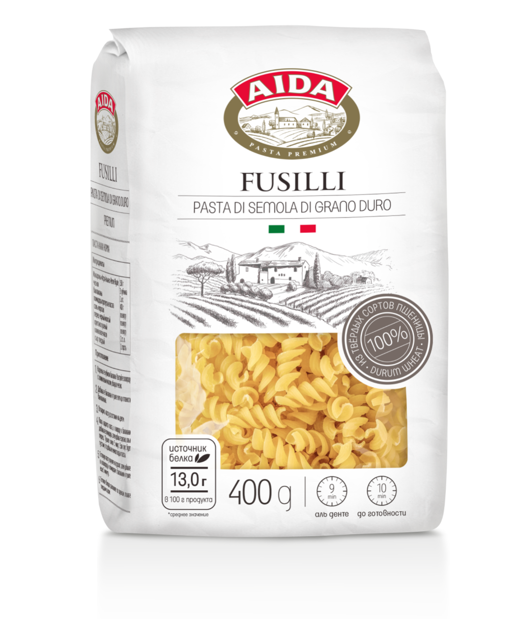Buy spirals AIDA pasta premium fusilli